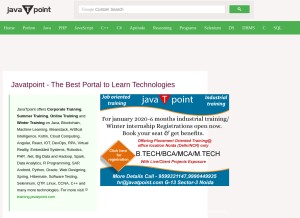 javatpoint.com Domain Owner Whois and Analysis